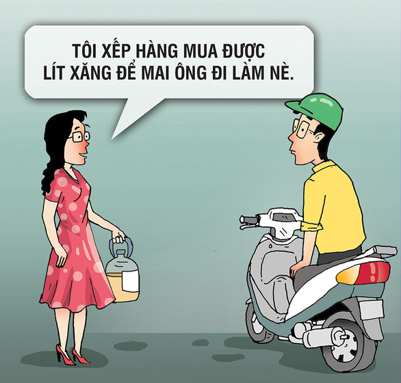 Vợ mua xăng cho chồng đi làm - Trần Quí Thanh